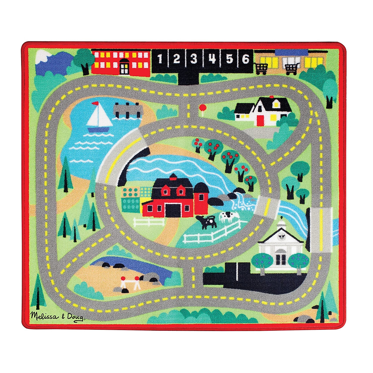 Melissa & Doug Round The Town Road Rug (FFP)