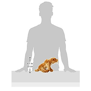 Living Nature Sabre Toothed Tiger, Realistic Soft Cuddly Prehistoric Toy, 12 Inches