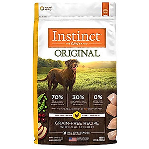 Instinct Grain Free Dry Dog Food, Original Raw Coated Real Chicken Natural High Protein Dog Food, 22.5 lb. Bag