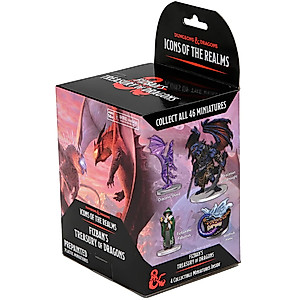 WizKids D&D Icons of The Realms: Fizban's Treasury of Dragons - Booster (Set22) - Contains 4 Miniatures, Pre-Painted, Pre-Assembled, Dungeons & Dragons