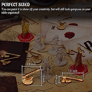 Hatchet Favorite Marker Wooden Tokens Set of 18 Upgraded Accessories for Gloomhaven Jaws of the Lion