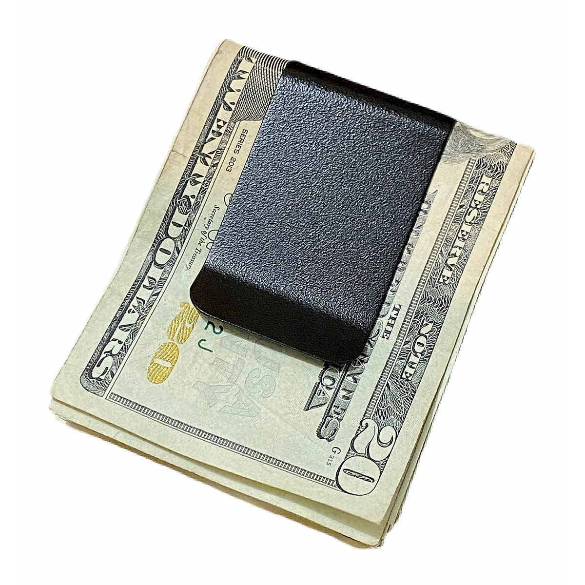 TUCK GEAR Black Money Clip for Men with Reinforced Bill and Card Holder Strength, Large Capacity Storage, Slim Front Pocket Minimalist Carry, Travel Friendly