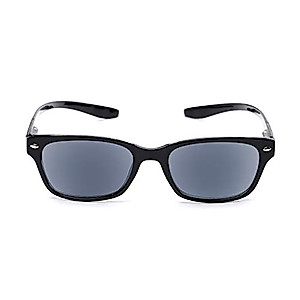 Retro Square Reading Sunglasses in Black with Smoke Lenses by Readers.com | The Cabo Hanging | +2.00