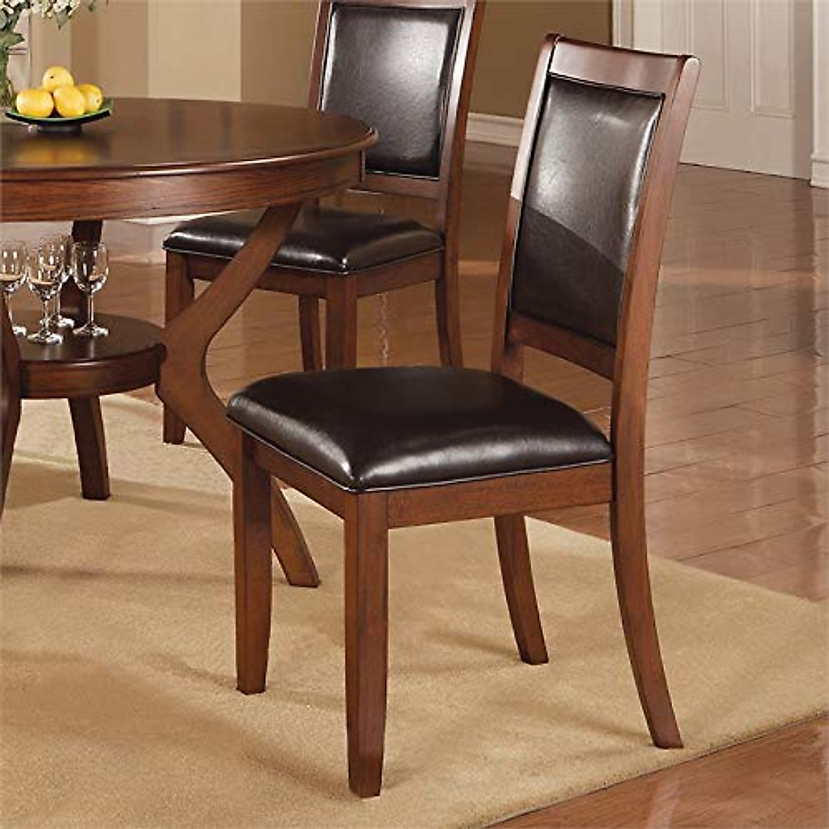 Coaster Nelms Casual Deep Brown Dining Chair