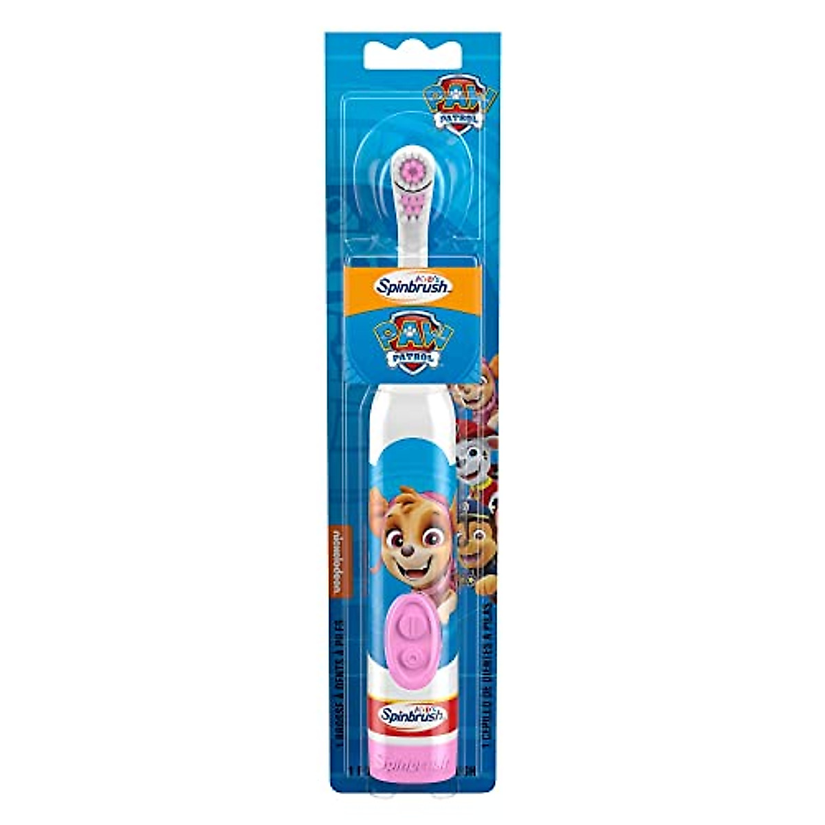 Spinbrush PAW Patrol Kid’s Electric Battery Toothbrush, Soft, 1 ct, Character May Vary