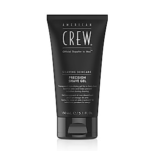 American Crew Shave Gel for Men, Soothes Skin and Prevents Irritation, 5.1 Fl Oz