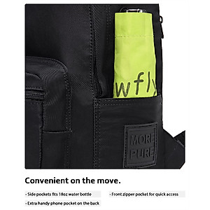 HotStyle SIMPLAY+ Mini Backpack Cute for Work Travel & Everyday, Black