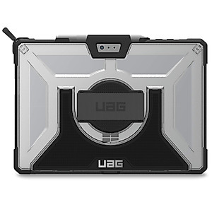 URBAN ARMOR GEAR UAG Designed for Microsoft Surface Pro 7 Plus/Pro 7/Pro 6/Pro 5 (LTE)/Pro 4 Case Plasma w/Hand Strap & Shoulder Strap Feather-Light Rugged Military Graded Protective Cover Ice