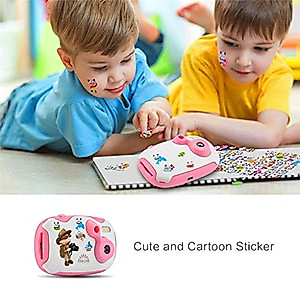 LKYBOA Retro SLR Child Camera -Digital Camera for Kids, 1080P Digital Video Camera with Screen and Card for 3-10 Years Boys (Color : Pink)