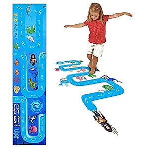 HK Studio Education Floor Decal for Classroom Decor - Balance Walk, Ocean Shape Walk Path Decals for Boosting Gross Motor Skills - Sensory Path - Indoor School Montessori Gym