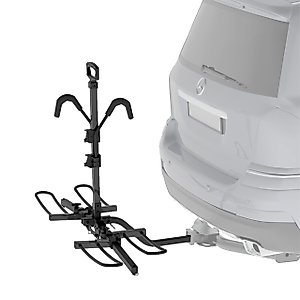 HYPERAX Blast 2 -Hitch Mounted E Bike Rack Carrier for 2 inch/1.25-inch Hitch- Fits Up to 2 X 55 lbs E Bikes MTBs Gravel Road Bikes with Up to 3-inch Tires Suitable for SUV, Trucks, Sedan, NO RV USE!