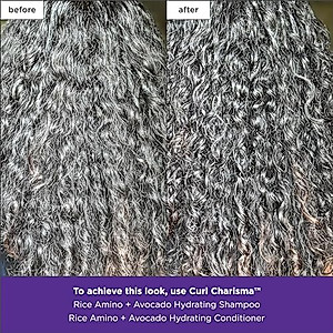 Briogeo Curl Charisma Rice Amino + Avocado Hydrating Shampoo, Define and Moisturize Wavy, Curly, and Coily Hair,Sulfate-free, Anti-Frizz, Hydrating Cleanse, Vegan, Cruelty-Free, 8 fl oz