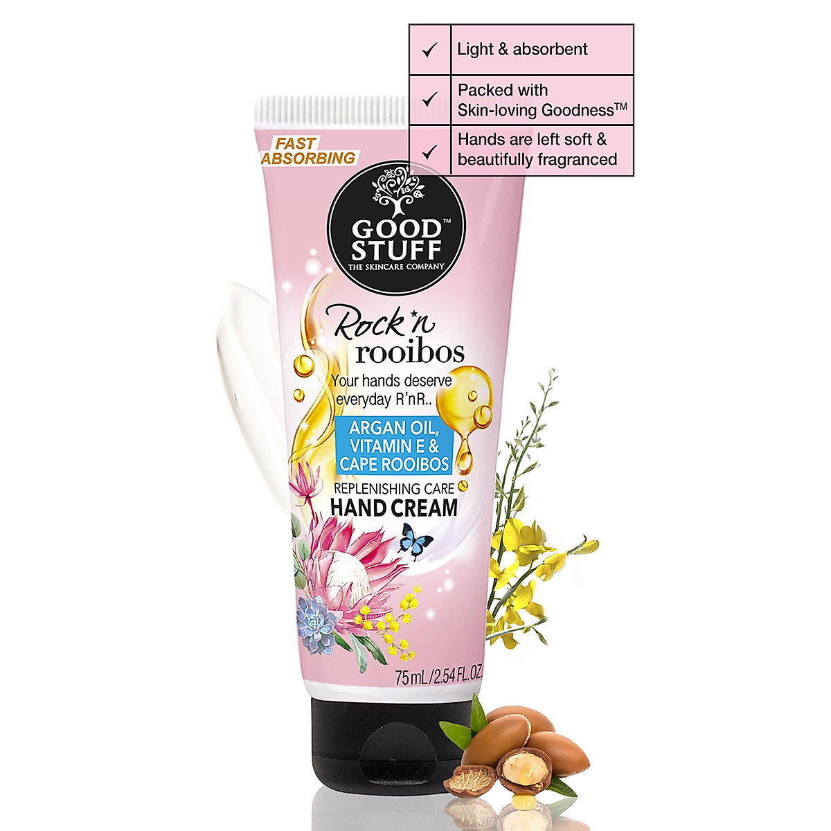 Good Stuff Rock 'n Rooibos Replenishing Anti-Oxidant Hand Cream with Rooibos and Moroccan Argan Oil 2.5 FL Oz