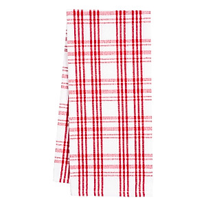KAF Home Pantry Holiday Naughty Nice Kitchen Dish Towel Set of 4, Cotton Rich, 18 x 28-inch