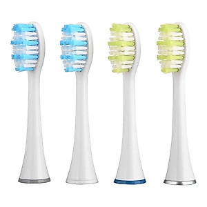 Dental Care Tools 4 D903 / D904 Replacement Brush Heads (Black) for Mornwel D01 (Color : White)