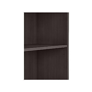 Bush Business Furniture Hybrid Small 2 Shelf Bookcase in Storm Gray