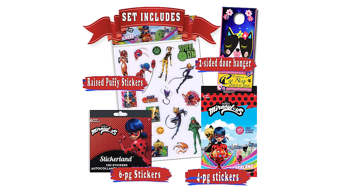 Miraculous Ladybug Activity Bundle - Fun Stickers & More