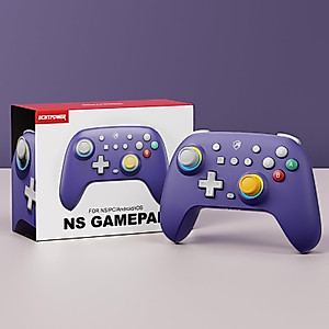 ECHTPower Wireless Switch Controller, Switch pro Controller for Nintendo Switch/Lite/OLED Controller, Gaming Controller with Hall Effect Joysticks, Wake-up, Programmable, 6 Axis Gyro, Turbo