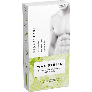 Hair Removal Wax Strips Legs + Body, 24 Count