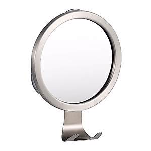Ettori Shower Mirror Fogless for Shaving with Razor Holder, Powerful Lock Suction Fogless Mirror for Shower