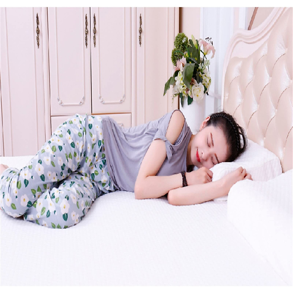 xqwz White Latex Mattress Topper King 100% Natural Latex Mattresses Tatami Slow Rebound Home Single Double Mattress Family Bedspreads King Queen Twin Full Sizebaibaibaibai10.28