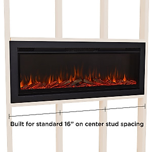 Real Flame® 49" Wall-Mount or Recessed Electric Fireplace Insert by Real Flame