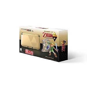 Nintendo 3DS XL Gold/Black - Limited Edition Bundle with The Legend of Zelda: A Link Between Worlds