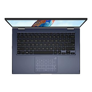 ASUS Vivobook Thin and Light 2-in-1 Touchscreen Laptop, 14" Touch Display, Intel Dual-core Processor, 4GB RAM, 192GB Storage (128GB SSD, 64GB eMMC), Intel UHD Graphics, Windows 11 in S Mode