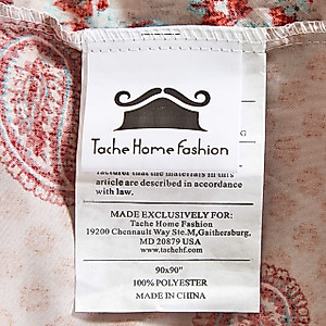 Tache Duvet Cover King Size Paisley Bohemian Boho Chic Medallion Mandala Boteh Reversible Duvet Cover, King