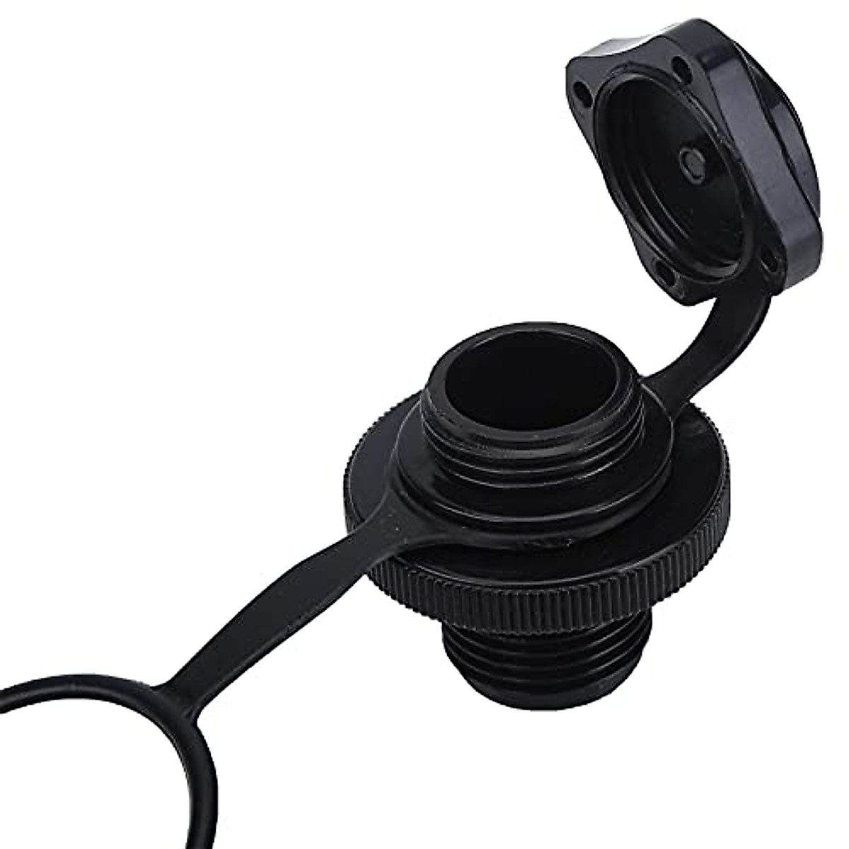 2Pcs Inflatable Boat Valve, Inflatable Boat Spiral Air Plug, Air Mattress Kayak Raft Plug Replacement Screw Air Valve Boston Valve for Rubber Dinghy Pool Airbeds