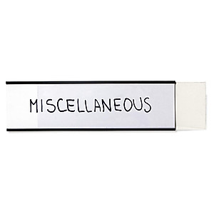 SmartSign Magnetic 'C' Channel Label Holders | 2.5" x 8" Pack of 10, Made in USA