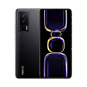 Xiaomi Poco F5 PRO 5G + 4G LTE 512GB + 12GB Global Version Unlocked 6.67" 120Hz 64Mp Ultra Triple Camera (Tmobile Mint Tello Metro USA Market) + (w/Fast Car 51W Charger Bundle) (Black (Global))