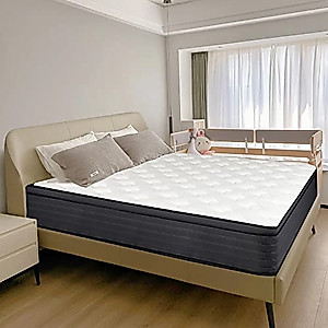 Hohamn Euro Top 12 Inch Memory Foam Hybird Individually Wrapped Pocket Spring Mattress in a Box (Twin)