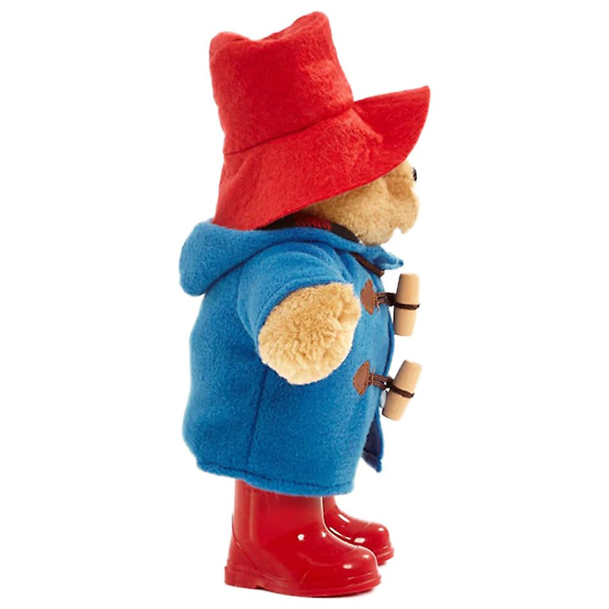 Rainbow Designs Classic Paddington Bear with Boots - 25cm Standing Plush Character - Soft & Cuddly Paddington Teddy Bear with Iconic Duffle Coat, Bush Hat & Shiny Red