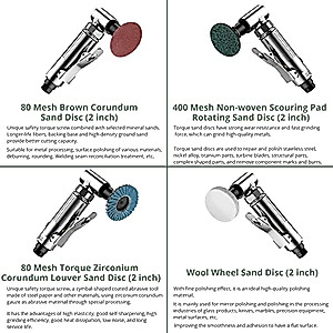 EYPINS Air ‎Right Angle Die Grinder 1/4" 90 Degree Heavy Duty 20,000 RPM Compressed Sander Polisher Tool for Contour Grinding, Polishing, Milling