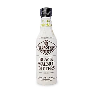 Fee Brothers Black Walnut Cocktail Bitters - Aromatic Cocktail Mixer & Concentrated Flavoring, Gluten Free, Vegan-Friendly, 5 fl oz