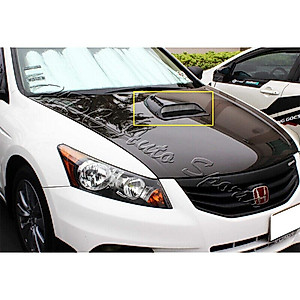 Signature Universal Auto Parts Accessories Universal Black Painted ABS Plastic Racing Air Flow Vent Turbo Hood Scoop Cover