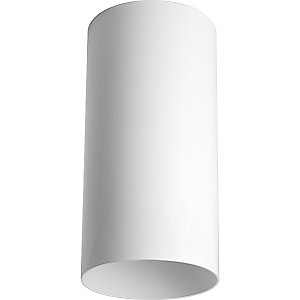 Progress Lighting P5741-30 Cylinder Outdoor, 6-Inch Diameter x 12-Inch Height, White