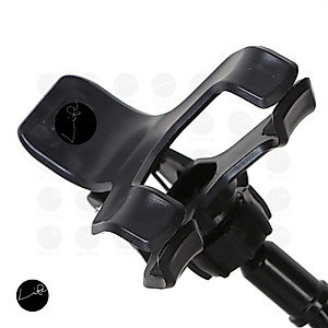 Handsfree Stroller Handphone Tablet Holder - Carseat Car Seat Kid Grocery Cart Mommy Clip Feeding Cup Attachment Hook Accessory Phone Mount