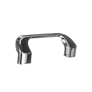 Component Hardware 5" OC Chrome Plated Die Cast Offset Pull Replacement Handle for Commercial Refrigeration and Washer Units
