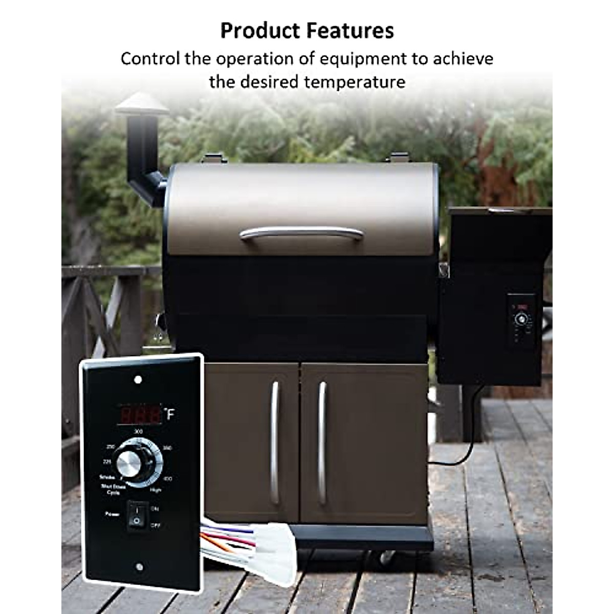 Digital Thermostat Controller Board Fit for Z Grills Pellet Grills Pro Thermostat Control Panel Kit Parts Replacement for Wood Pellet Grill BBQ Digital Pro Control Board Replacement