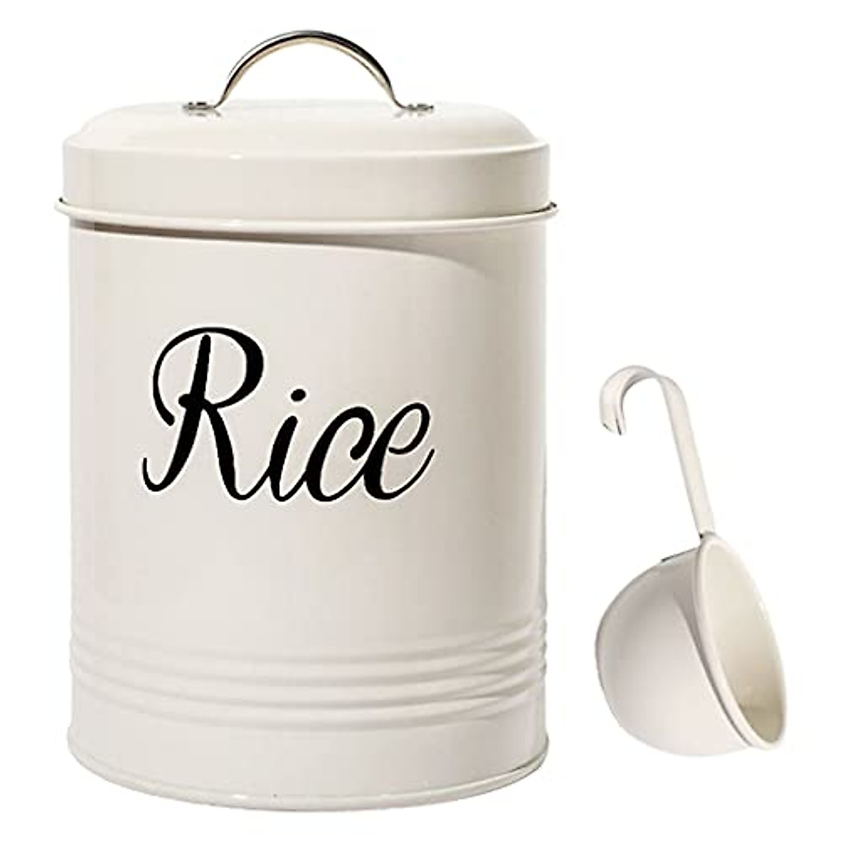 Baoblaze Metal Food Rice Storage Tin Canister 3L Container 5.9x7.5 Inch Premium