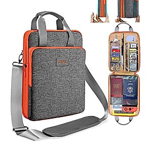 ZINZ Slim & Expandable Case 12.9 13 inch Travel Laptop Shoulder Bag for MacBook Air 13" M3/M2/M1, MacBook Pro 13" M2/M1, iPad Pro 12.9"/13"/11", iPad Air 13",L01G05