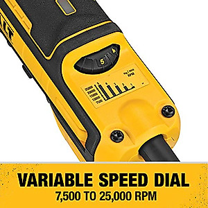 DEWALT Die Grinder, Brushless, Variable Speed, Paddle Switch With Lock-On, 2-Inch (DWE4997VS)