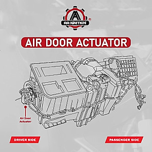 Air Door Actuator - Replaces 15-73952, 52495593, 89018374, 604-112 - Mode Door Actuator Compatible with Chevy, GMC, Cadillac & Hummer 2003-2014 Models - HVAC Heater Climate Control Actuator