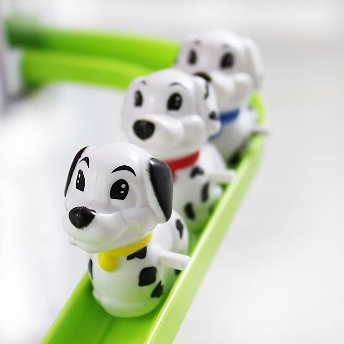 Haktoys Replacement or Additional Parts, Dalmatian Dog Figurines – for The Spotty Dog Slide Toy Race Track Set (Pack of 3)