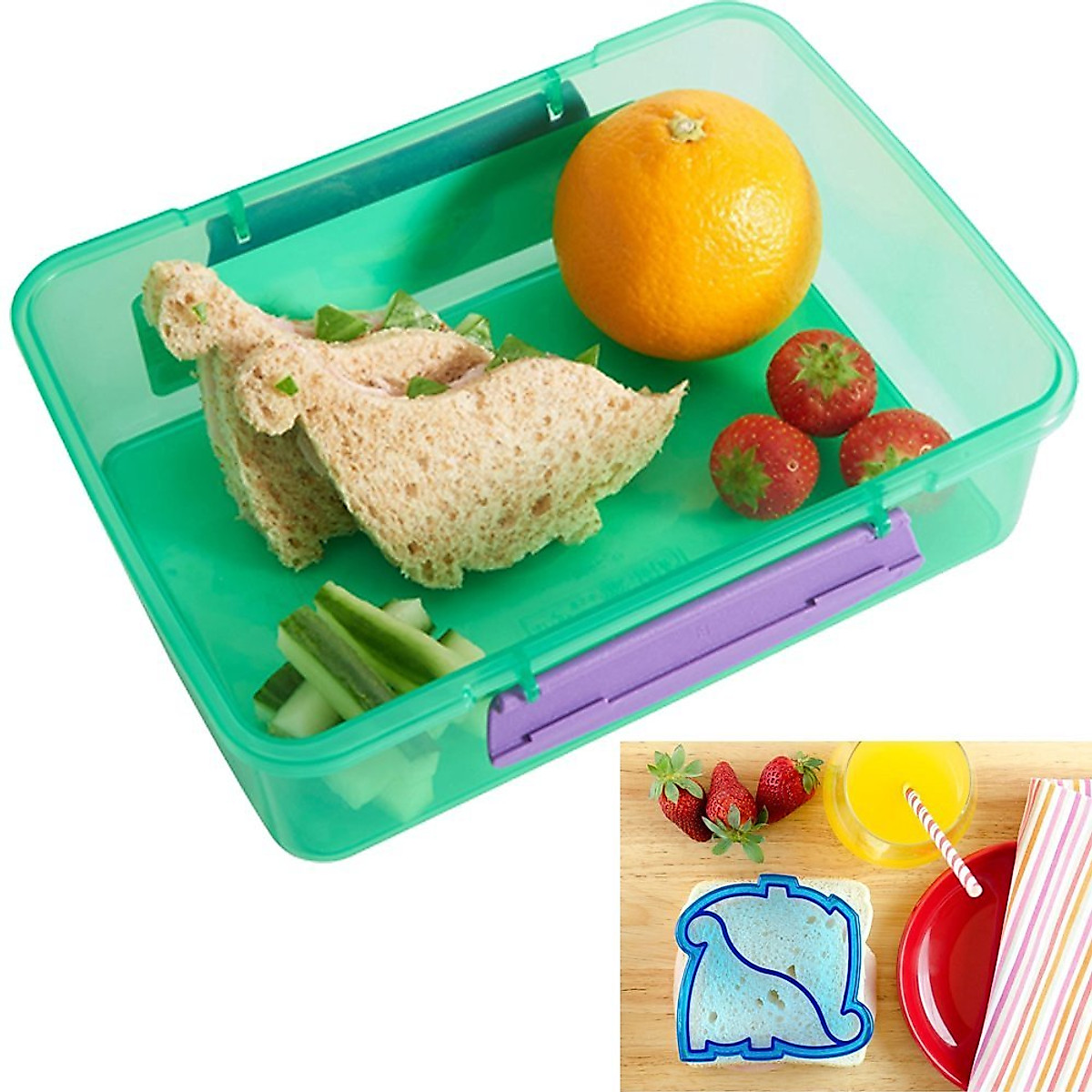 Fashionclubs Kids Sandwich And Bread Press Cutter Maker Mould (dinosaur)