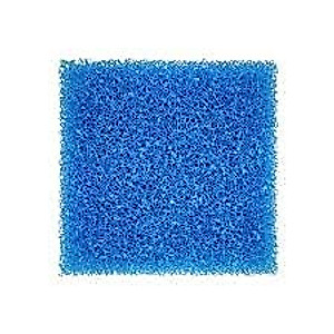 ViaAqua Aquarium Filter Sponge Open Cell Foam Sheet Bio Sponge Filter Media Pad HMF Fish Tank Sump Divider 12" x 12" x 2" (Blue, 20PPI)