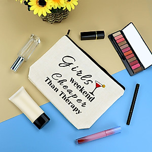 Girls Weekend Gift Travel Makeup Bag Gift for Her Travel Gifts Trip Gift for Best Friends Bestie Gift Cosmetic Bags Friendship Gift Christmas Birthday Gift for Women Girls BFF Travel Cosmetic Pouch