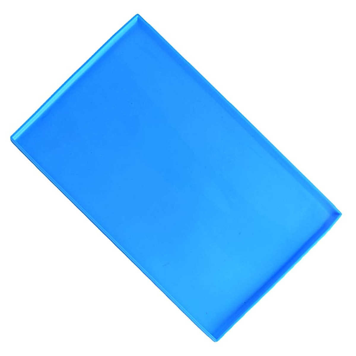 Hemoton Swiss Roll Cake Mat Flexible Baking Tray Jelly Roll Pan Silicone Cookies Mold Bakeware (Blue)